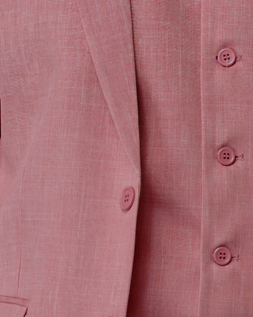 Terno Slim Fit Mescla Rose - Grotto Ferreira