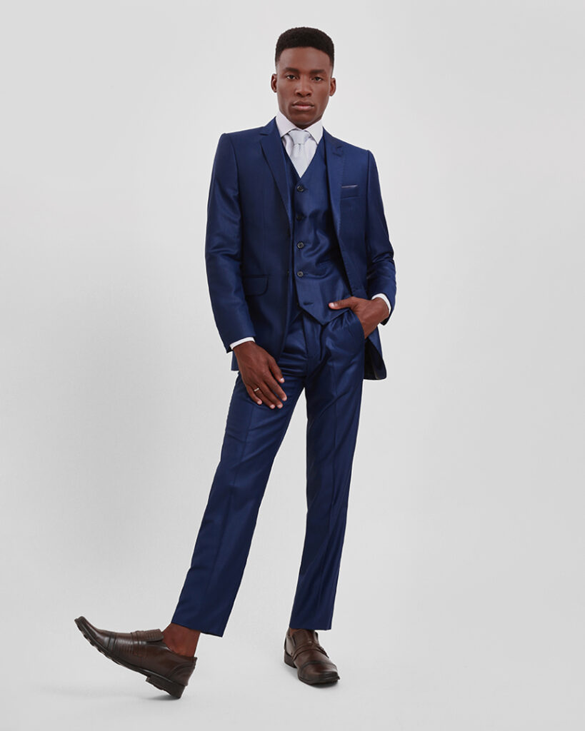 Terno Slim Fit Poliviscose Viena Azul Royal - Grotto Ferreira