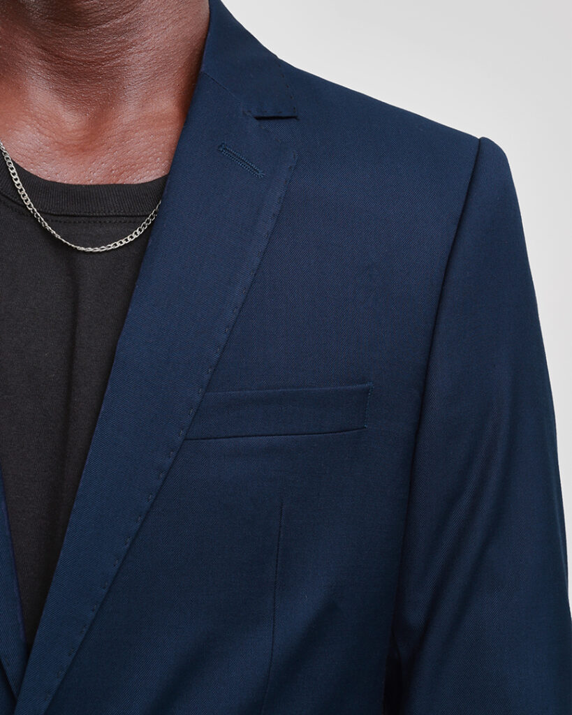Terno Slim Fit Poliviscose Blue space