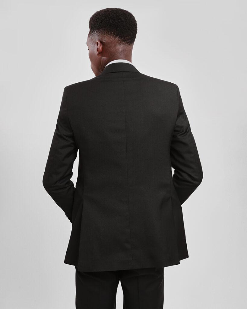 Terno Slim Fit Poliviscose Savile Preto - Grotto Ferreira