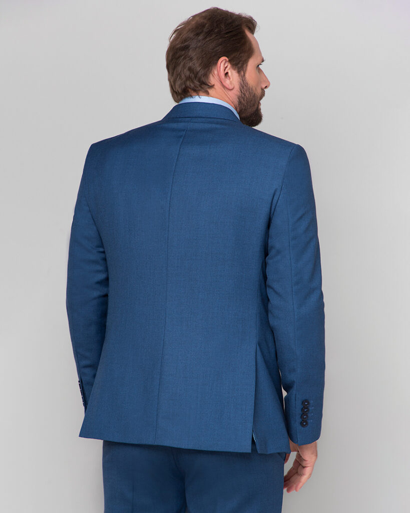 Terno Slim Fit Poliviscose Paris Cobalto