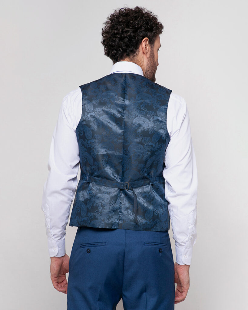 Terno Slim Fit Poliviscose Paris Azul Cobalto - Grotto Ferreira