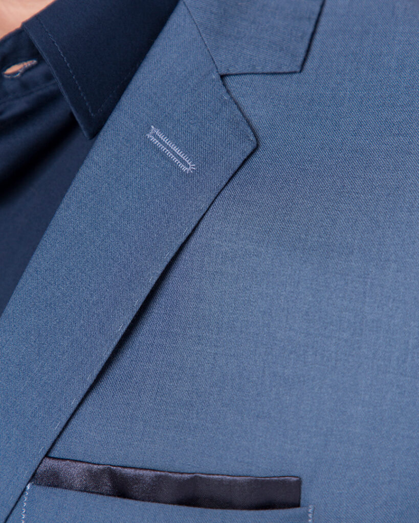 Terno Slim Fit Poliviscose Paris Blue